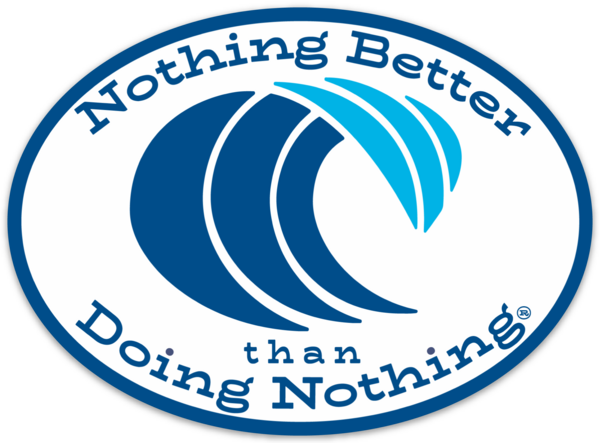 Wave Bumper Sticker – Nothing Better than Doing Nothing